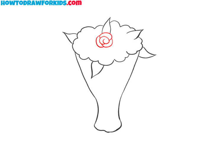 How to Draw a Rose Bouquet - Easy Drawing Tutorial For Kids