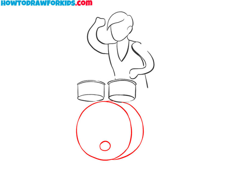 How to Draw a Drummer - Easy Drawing Tutorial For Kids