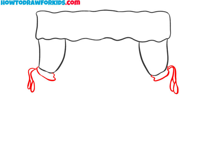 How to Draw Curtains - Easy Drawing Tutorial For Kids