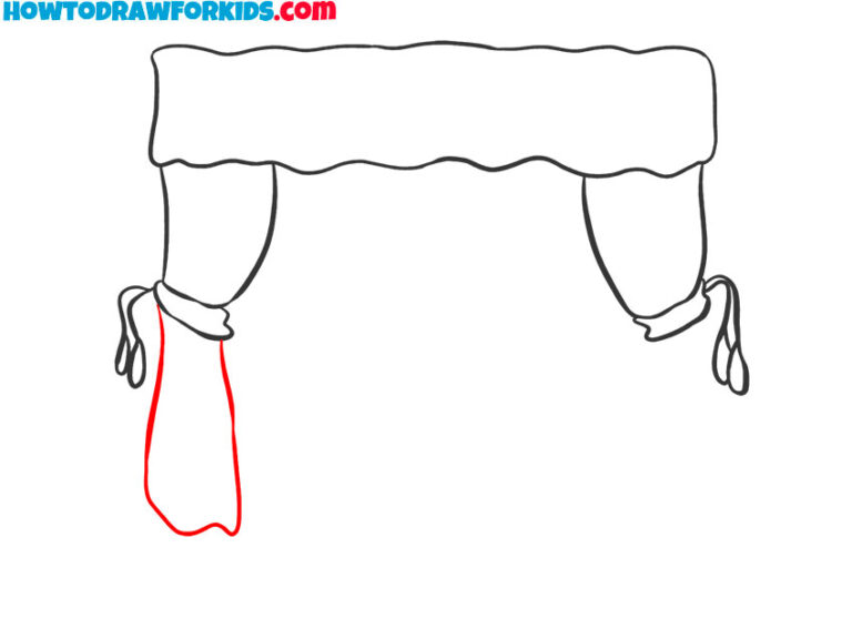 How to Draw Curtains - Easy Drawing Tutorial For Kids
