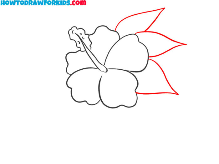 How to Draw a Hibiscus - Easy Drawing Tutorial For Kids