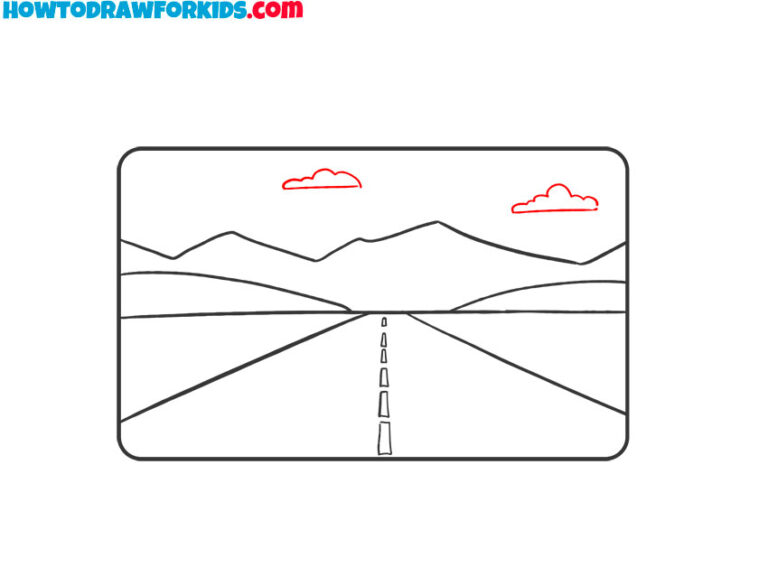 How to Draw a Road - Easy Drawing Tutorial For Kids