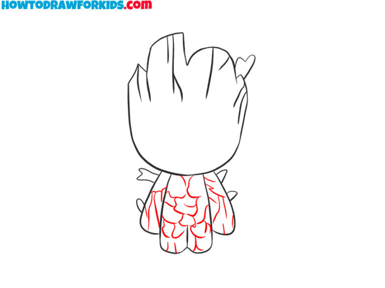How to Draw Baby Groot - Easy Drawing Tutorial For Kids