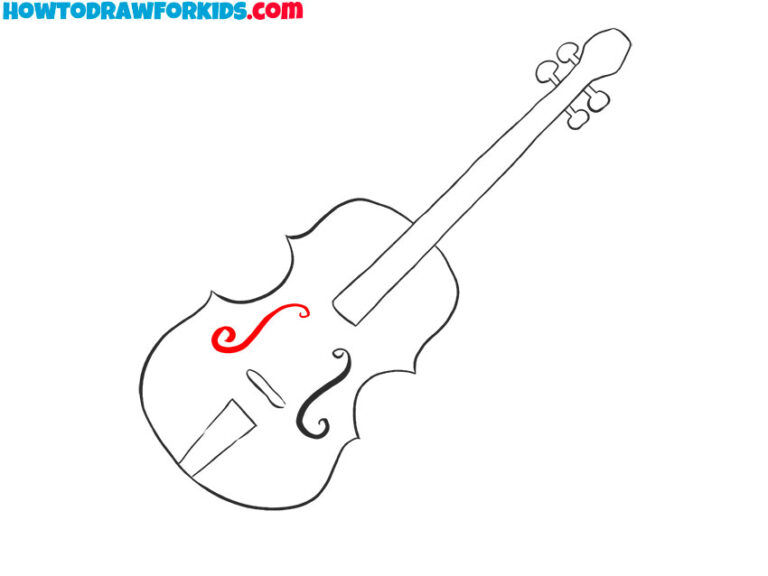How to Draw a Violin - Easy Drawing Tutorial For Kids