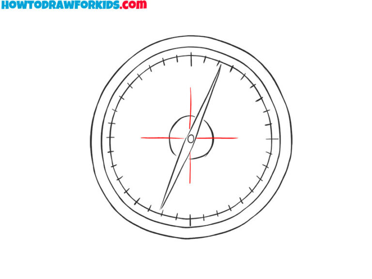 How to Draw a Compass - Easy Drawing Tutorial For Kids