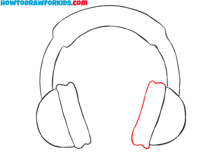 How to Draw Headphones - Easy Drawing Tutorial For Kids