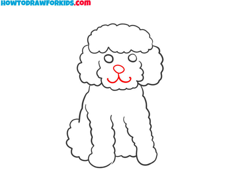 How to Draw a Poodle - Easy Drawing Tutorial For Kids