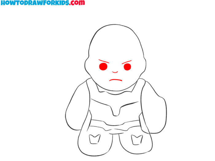 How to Draw Thanos - Easy Drawing Tutorial For Kids