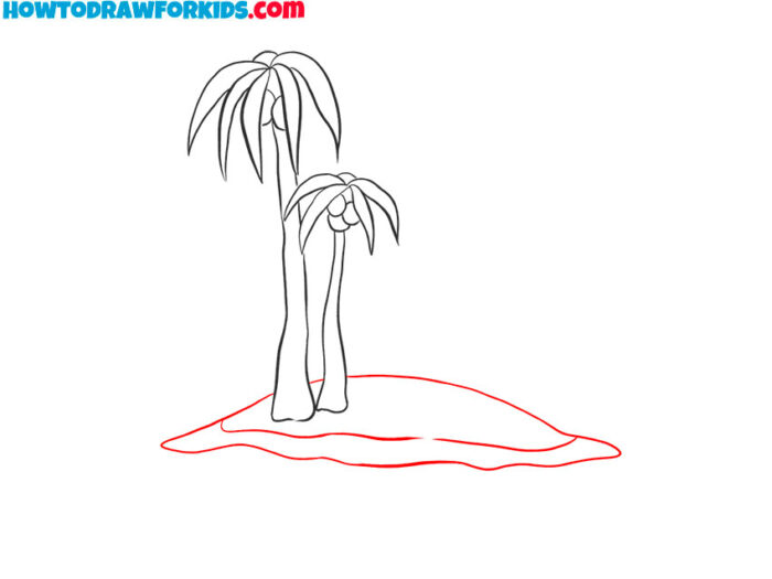 How to Draw an Island - Easy Drawing Tutorial For Kids