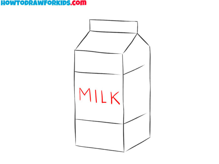 How to Draw Cartoon Milk - Easy Drawing Tutorial For Kids