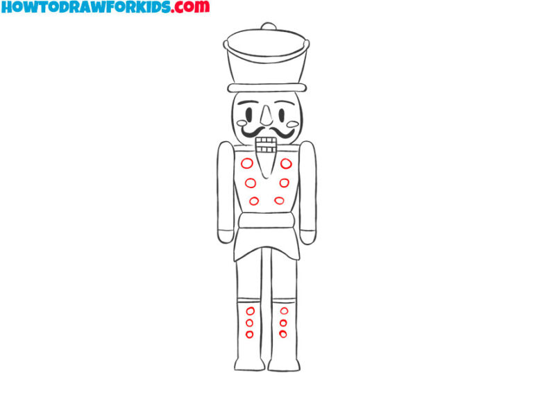How to Draw a Nutcracker - Easy Drawing Tutorial For Kids
