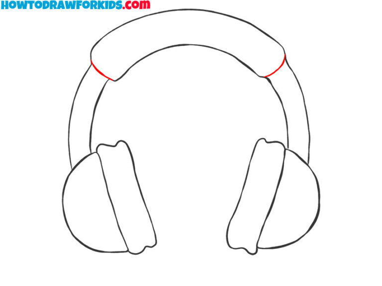 How to Draw Headphones - Easy Drawing Tutorial For Kids