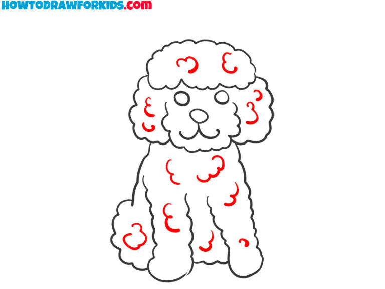 How to Draw a Poodle - Easy Drawing Tutorial For Kids