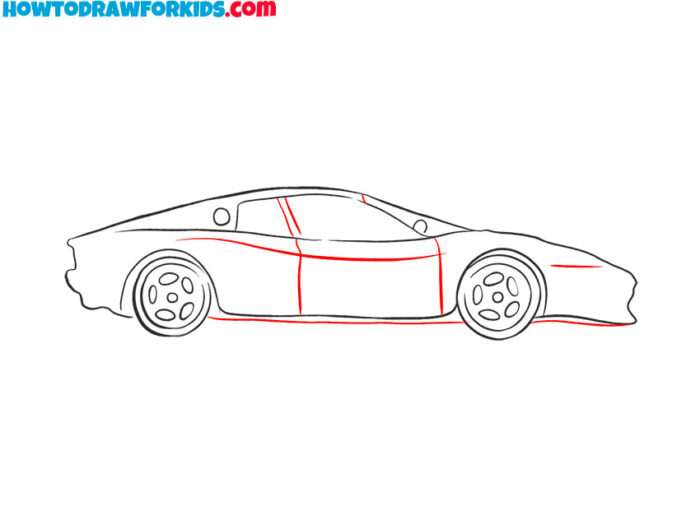 How to Draw a Ferrari - Easy Drawing Tutorial For Kids