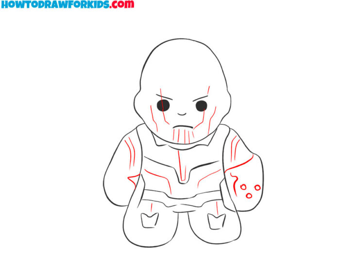 How to Draw Thanos - Easy Drawing Tutorial For Kids
