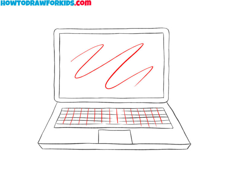 How to Draw a Laptop - Easy Drawing Tutorial For Kids
