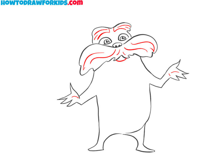 How to Draw The Lorax - Easy Drawing Tutorial For Kids