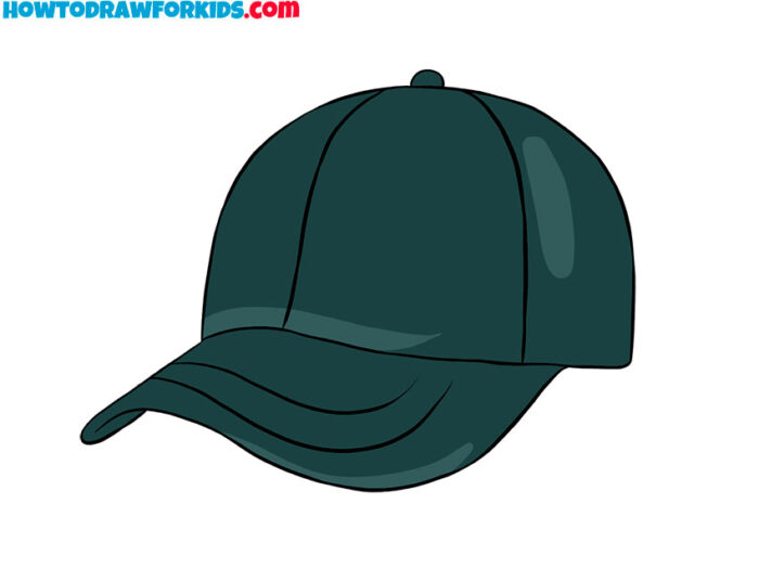 How to Draw a Baseball Cap - Easy Drawing Tutorial For Kids