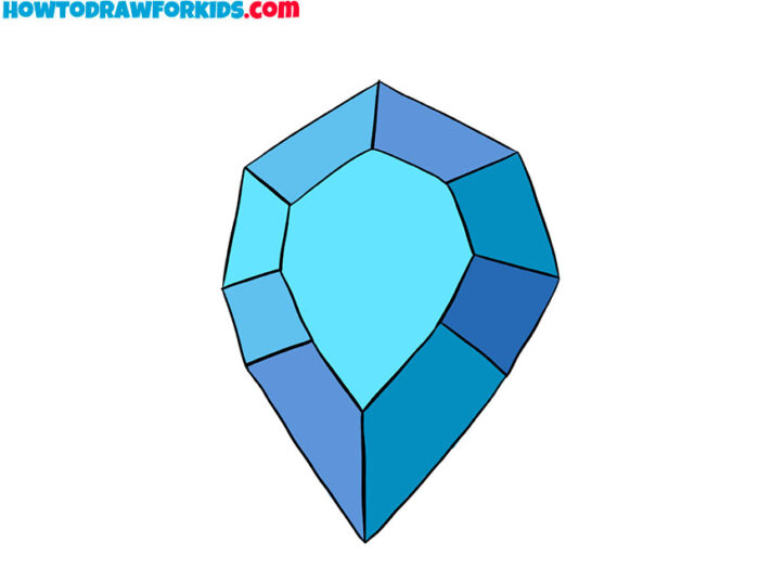 How to Draw a Gem - Easy Drawing Tutorial For Kids