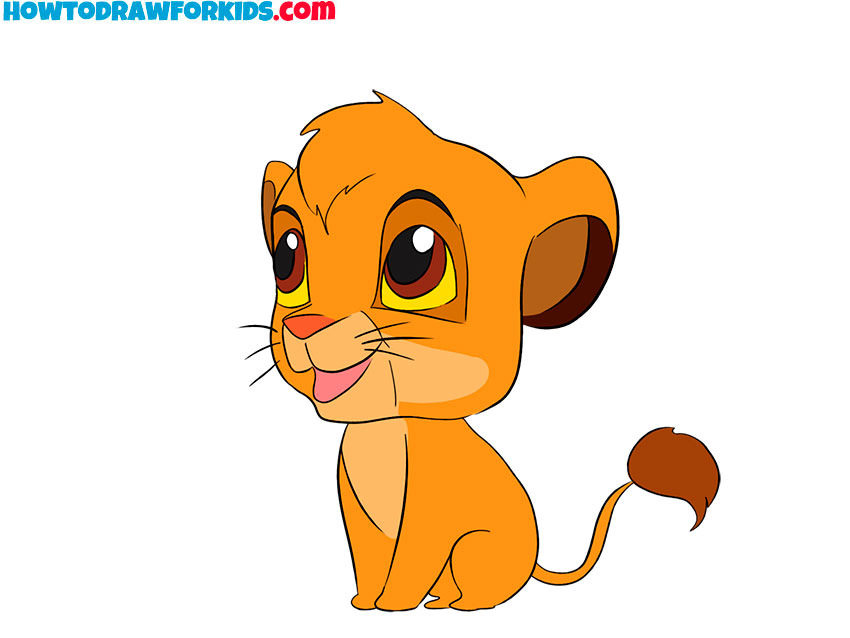 Simba Lion King Cartoon Drawing