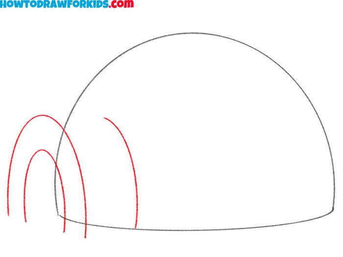 How to Draw an Igloo - Easy Drawing Tutorial For Kids