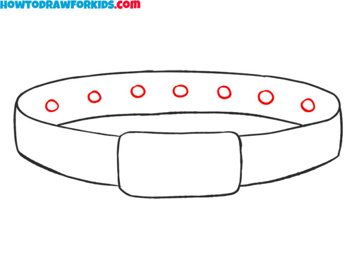 How to Draw a Dog Collar - Easy Drawing Tutorial For Kids