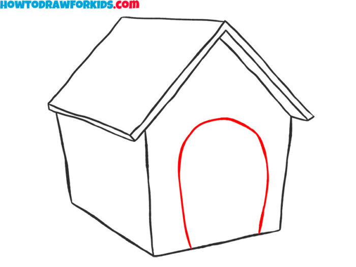 How to Draw a Dog House - Easy Drawing Tutorial For Kids
