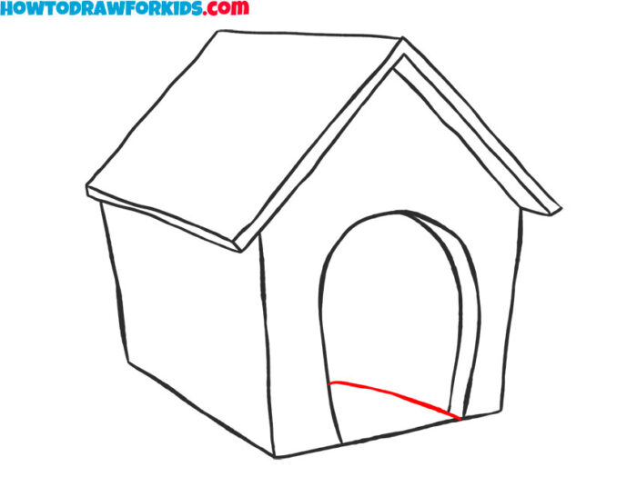 How to Draw a Dog House - Easy Drawing Tutorial For Kids