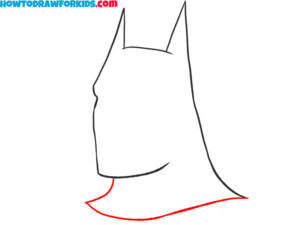 How to Draw Batman's Face - Easy Drawing Tutorial For Kids