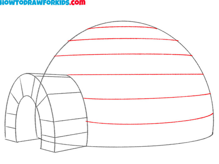 How to Draw an Igloo - Easy Drawing Tutorial For Kids