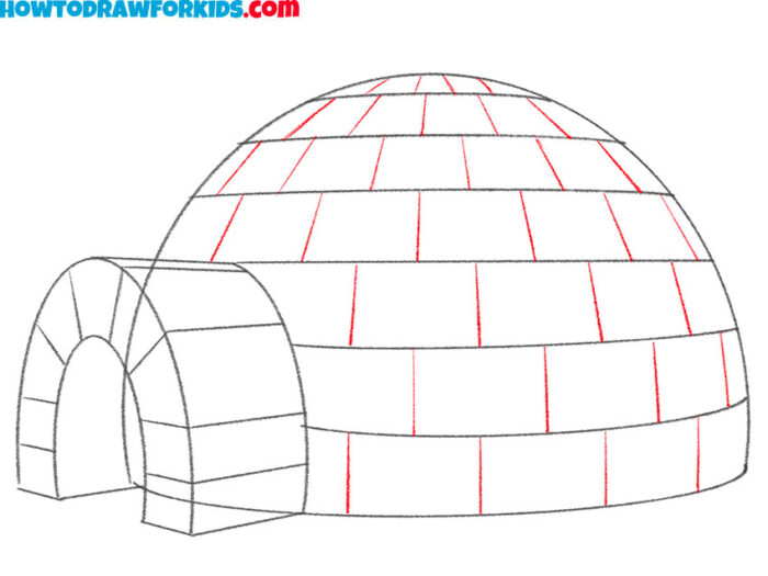 How to Draw an Igloo - Easy Drawing Tutorial For Kids