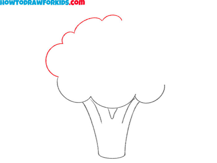 How to Draw a Broccoli - Easy Drawing Tutorial For Kids