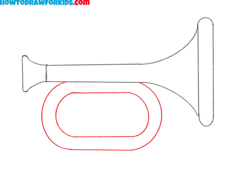How to Draw a Trumpet - Easy Drawing Tutorial For Kids