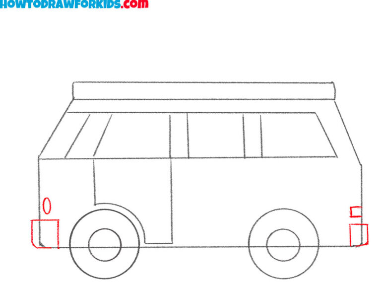 How to Draw a Van - Easy Drawing Tutorial For Kids