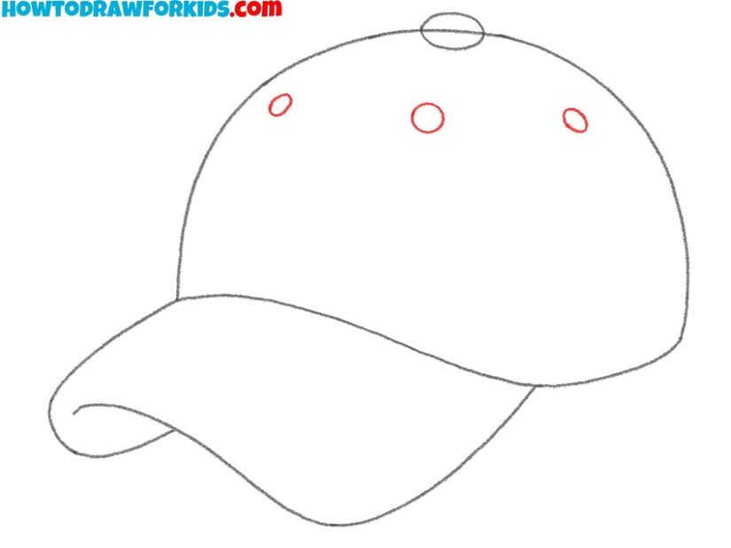 How to Draw a Baseball Cap - Easy Drawing Tutorial For Kids