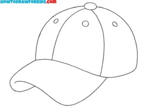 How to Draw a Baseball Cap - Easy Drawing Tutorial For Kids