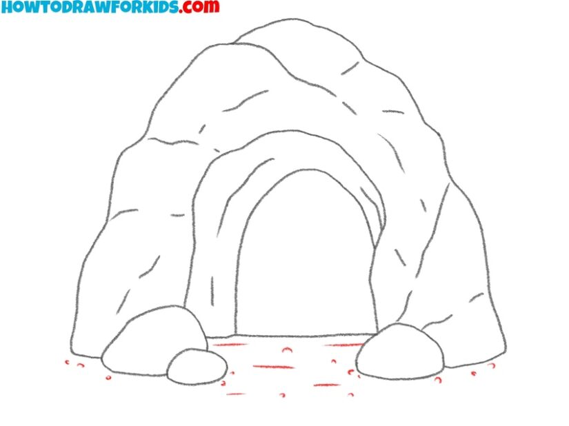 How to Draw a Cave - Easy Drawing Tutorial For Kids