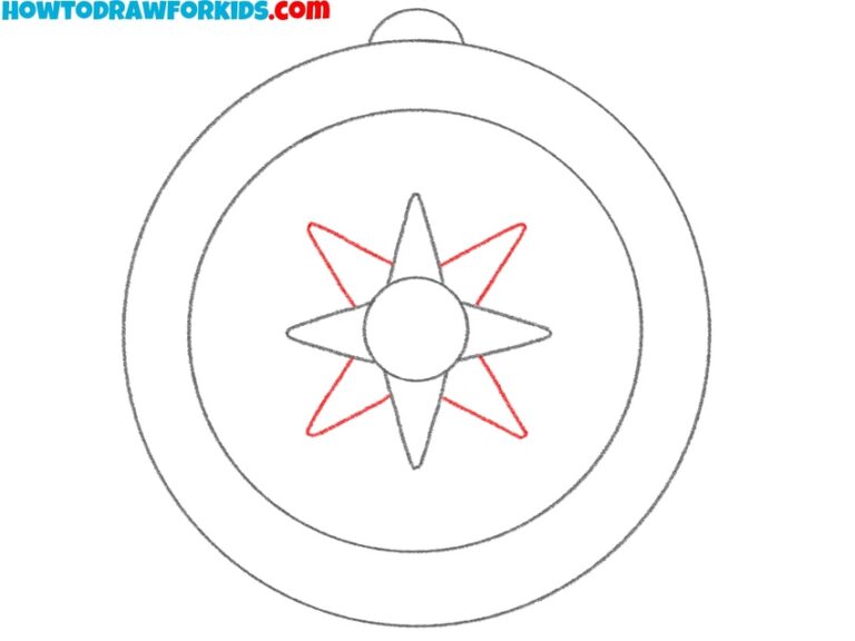 How to Draw a Compass - Easy Drawing Tutorial For Kids