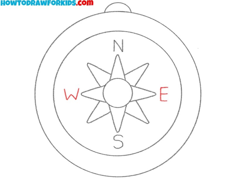 How to Draw a Compass - Easy Drawing Tutorial For Kids