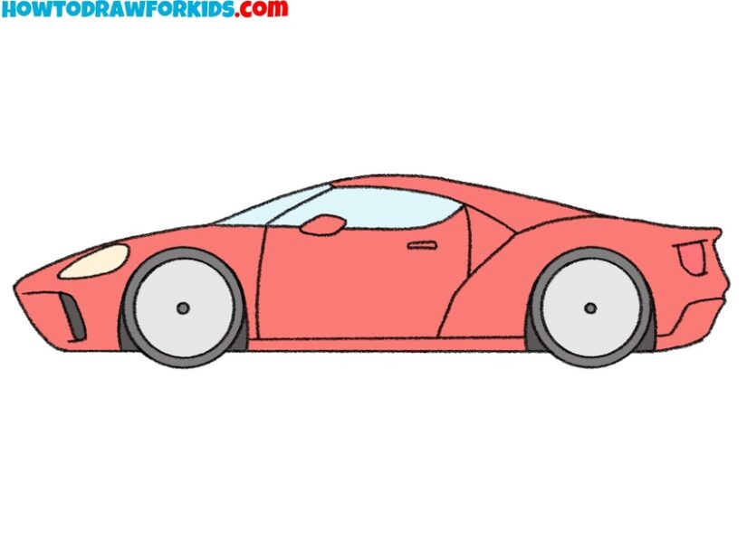 How to Draw a Ferrari - Easy Drawing Tutorial For Kids