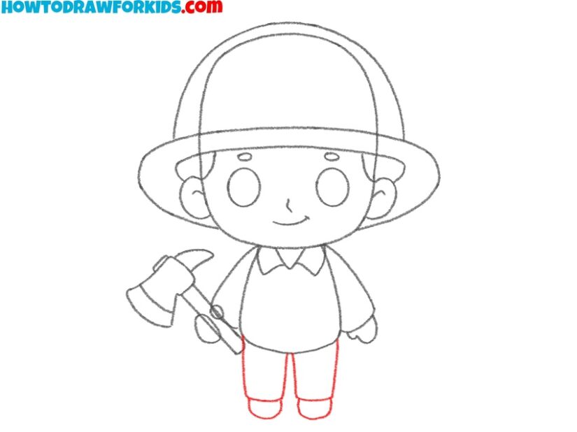 How to Draw a Firefighter - Easy Drawing Tutorial For Kids