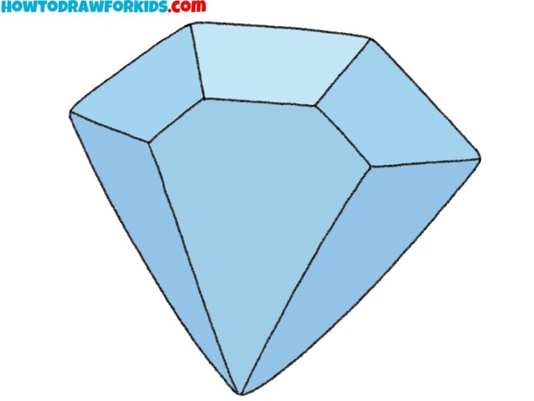 How to Draw a Gem - Easy Drawing Tutorial For Kids