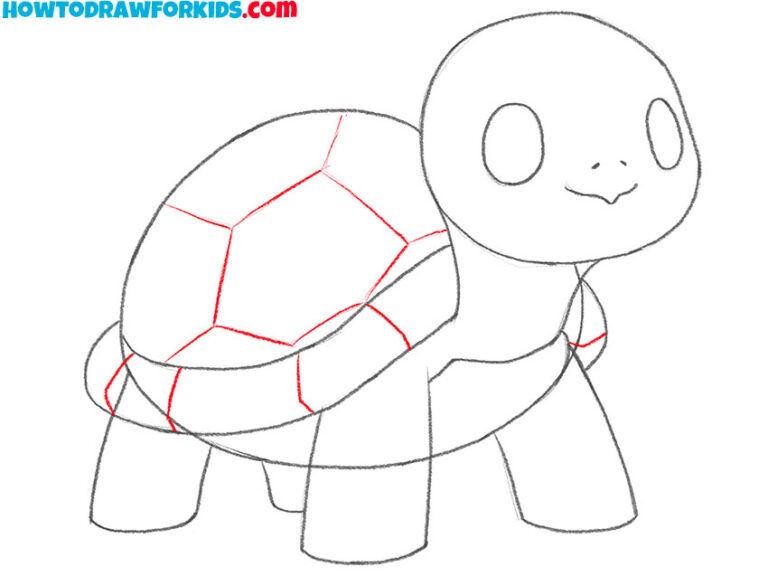 How to Draw a Turtle - Easy Drawing Tutorial For Kids