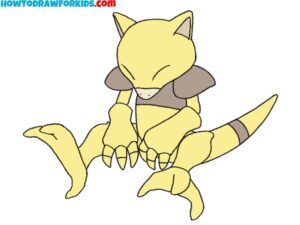 How to Draw Abra - Easy Drawing Tutorial For Kids