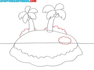 How to Draw an Island - Easy Drawing Tutorial For Kids