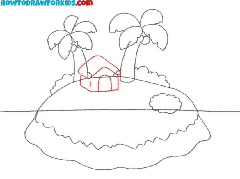 How to Draw an Island - Easy Drawing Tutorial For Kids