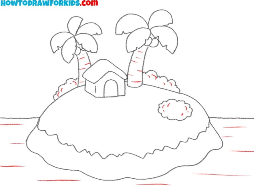 How to Draw an Island - Easy Drawing Tutorial For Kids
