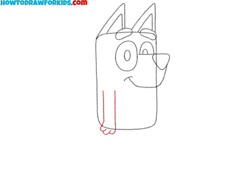 How to Draw Bluey - Easy Drawing Tutorial For Kids