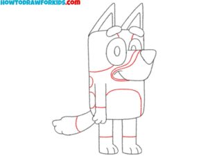 How to Draw Bluey - Easy Drawing Tutorial For Kids