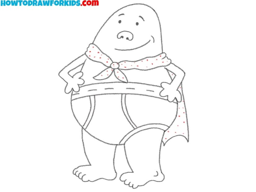 How to Draw Captain Underpants - Easy Drawing Tutorial For Kids